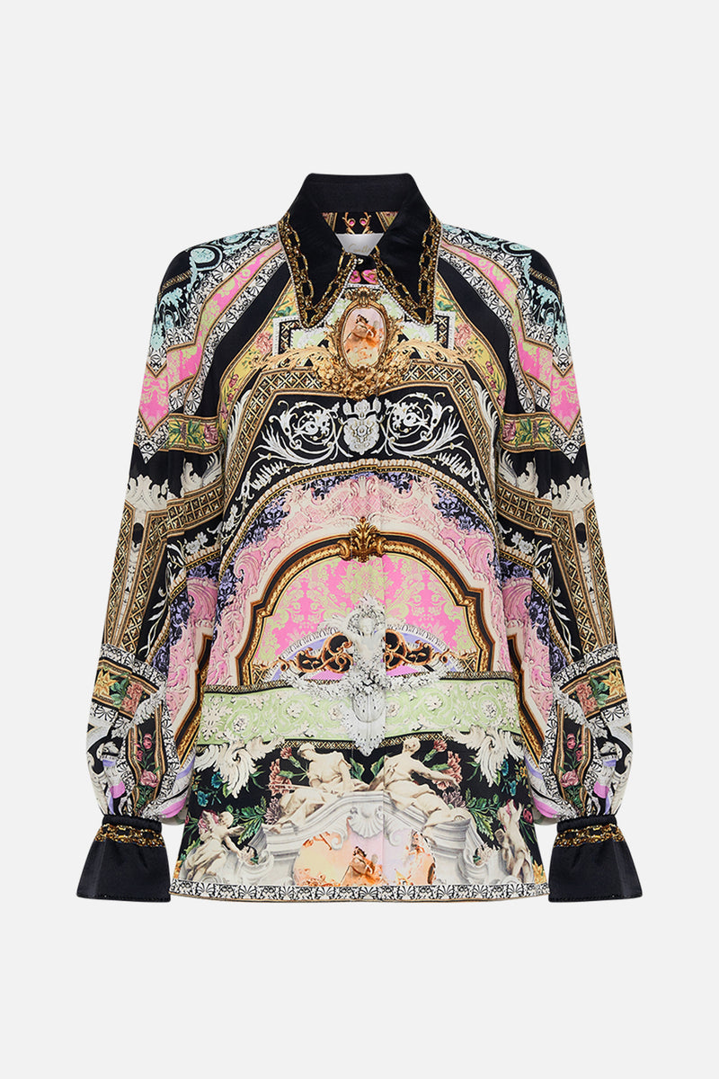 Curved Collar Blouse, Florence Field Day | CAMILLA AU – CAMILLA