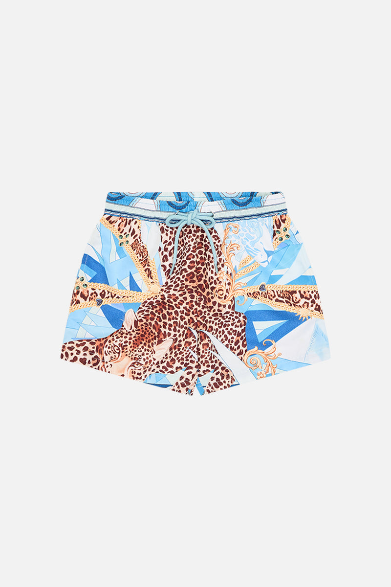 Boys' Boardshort, Sky Cheetah | CAMILLA AU – CAMILLA