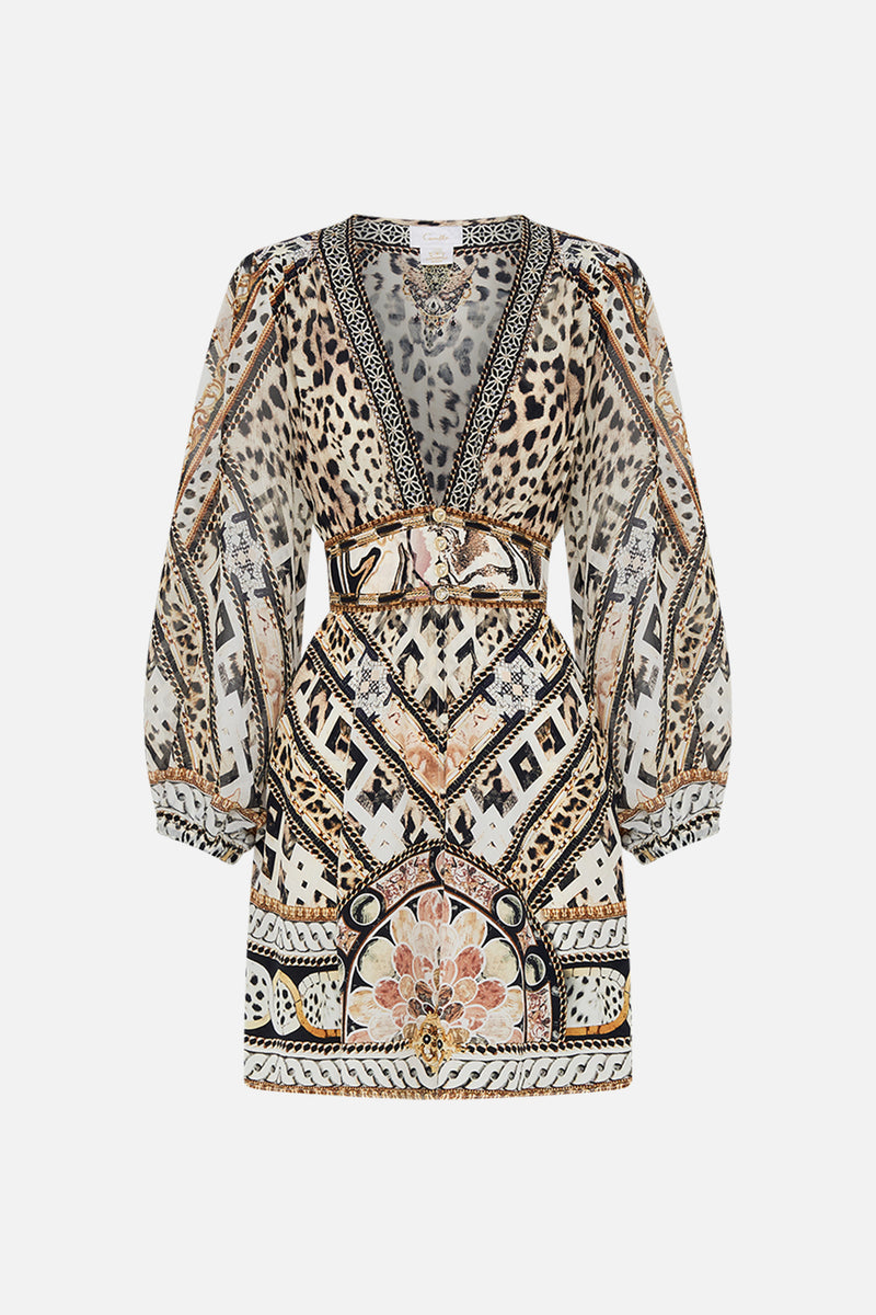 Curved Waistband Short Dress, Mosaic Muse | CAMILLA AU – CAMILLA