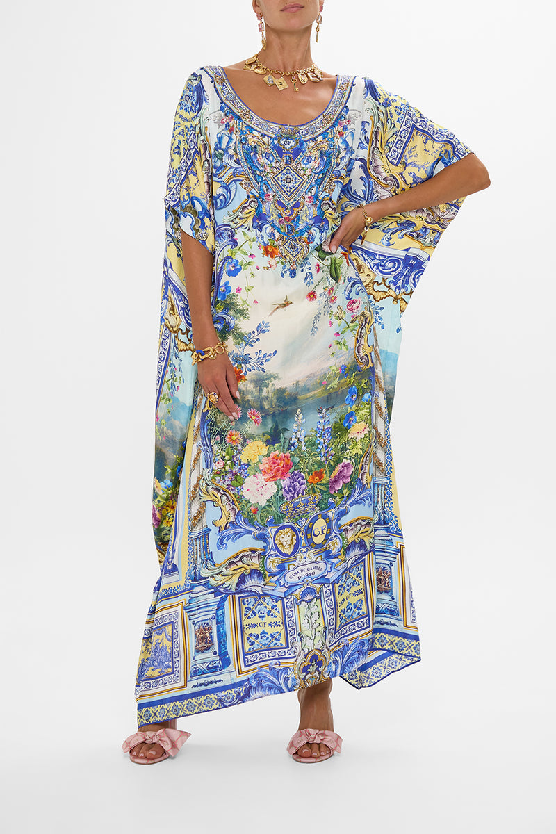 The Wall To Wall Wonders Round Neck Kaftan | CAMILLA AU – CAMILLA