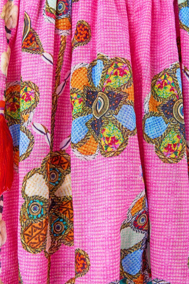 Patchwork Panorama Bralette Detail Short Dress | CAMILLA AU – CAMILLA