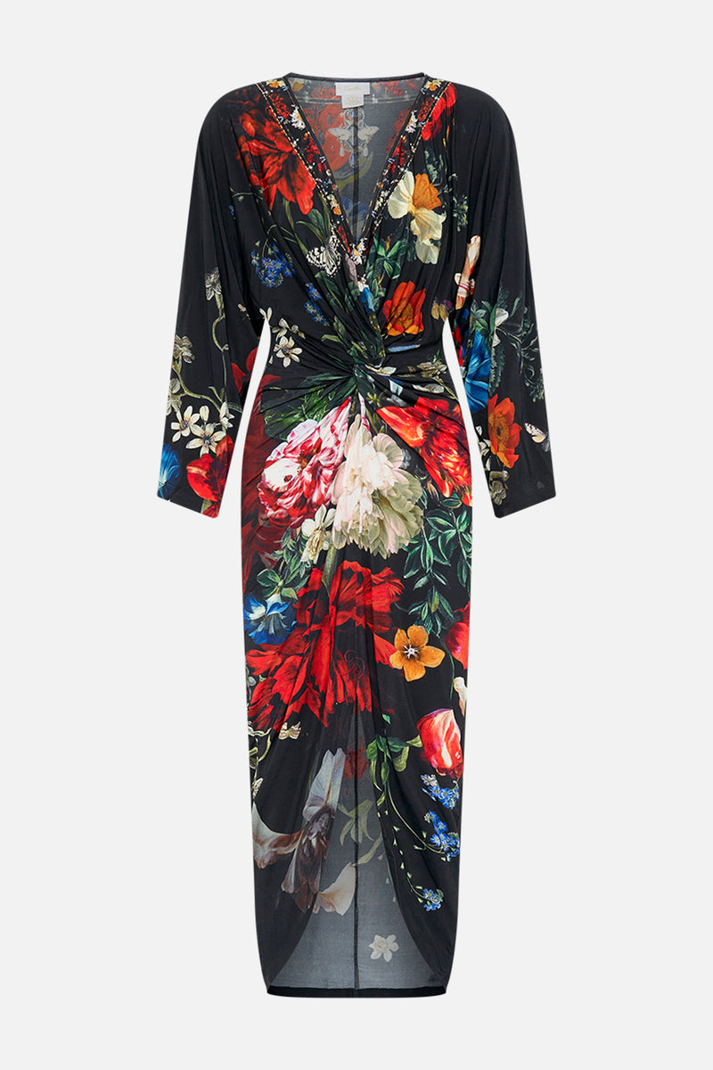 Long Split Front Twist Dress A Still Life | CAMILLA AU – CAMILLA