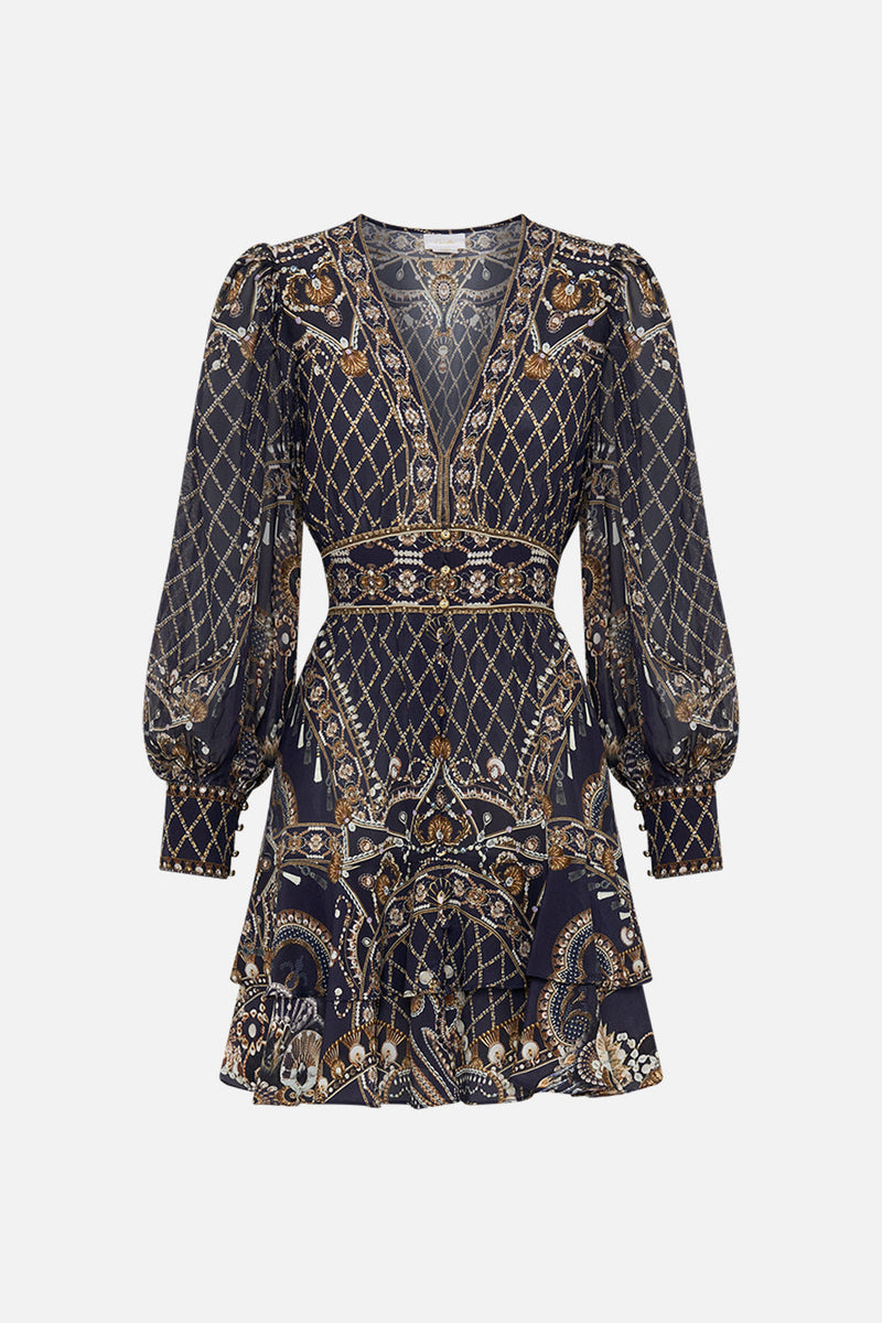 The Dance With The Duke Button Front Frill Dress| CAMILLA AU – CAMILLA