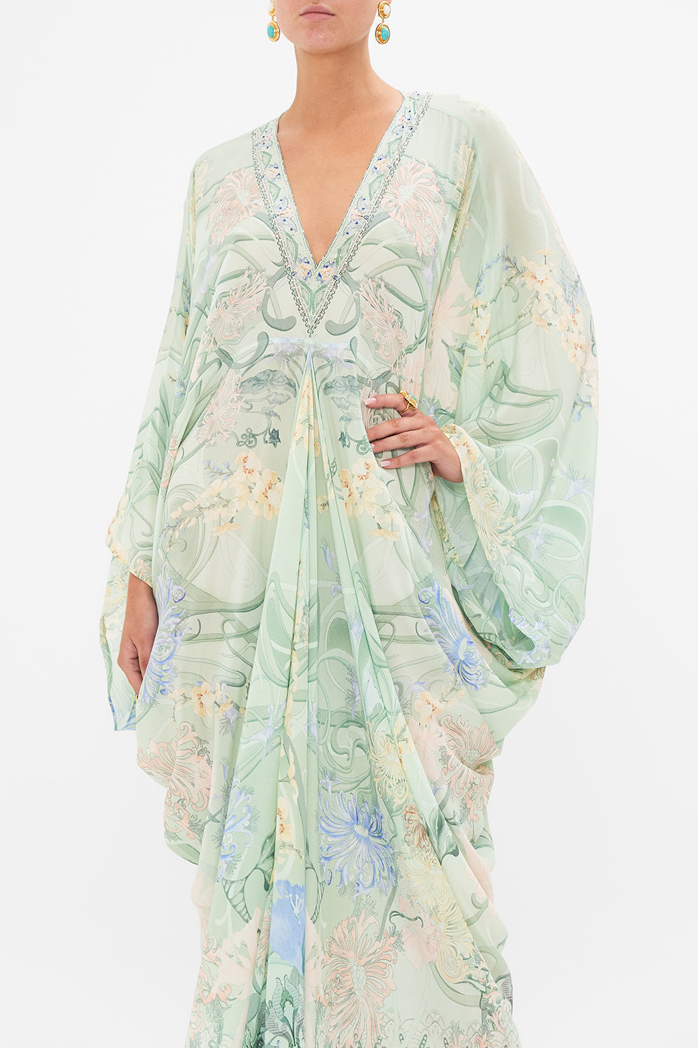 The Dreaming In Dutch T Shape Long Kaftan | CAMILLA AU – CAMILLA