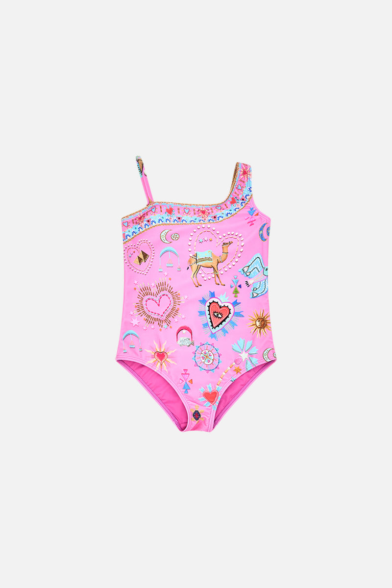 The Rainbow Roads Kids One Shoulder One Piece 4-10 | CAMILLA AU – CAMILLA