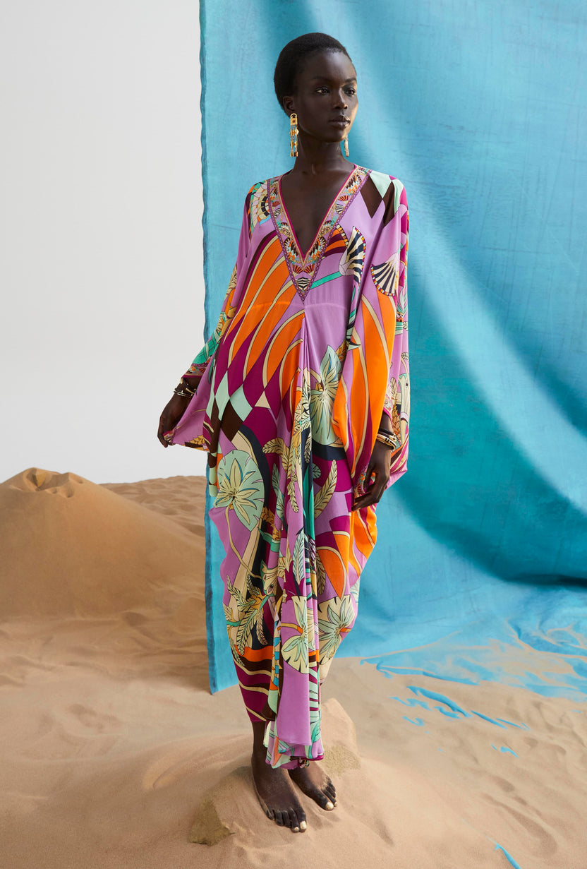 The Giza Goddess Ring Trim Long Sarong| CAMILLA AU – CAMILLA