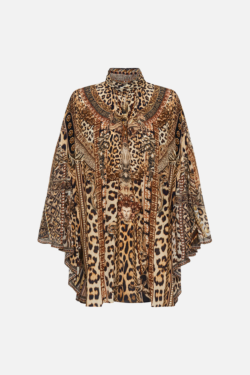 High Neck Ruffle Sleeve Blouse | CAMILLA AU – CAMILLA