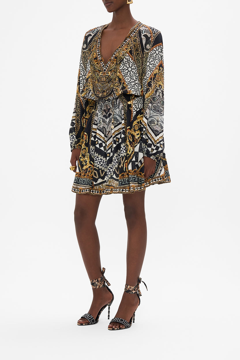 Shirred Relaxed Short Dress, Look Up Tesoro | CAMILLA AU – CAMILLA