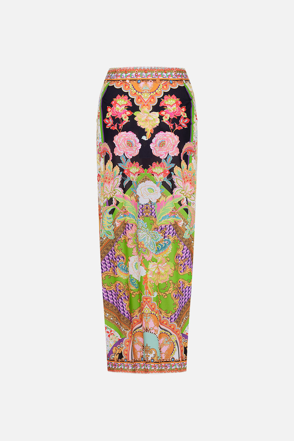 Layered Long Sarong With Front Tie| CAMILLA AU – CAMILLA