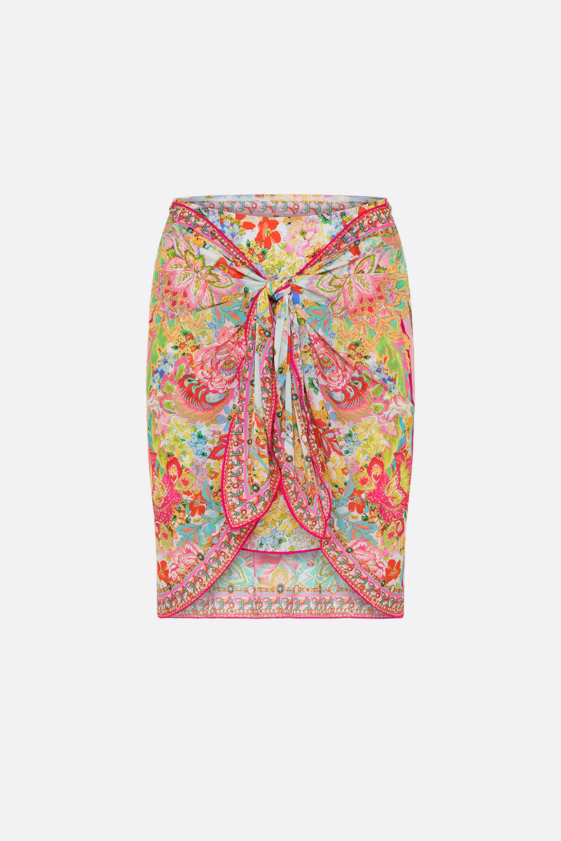 Layered Short Sarong With Tie Front| CAMILLA AU – CAMILLA