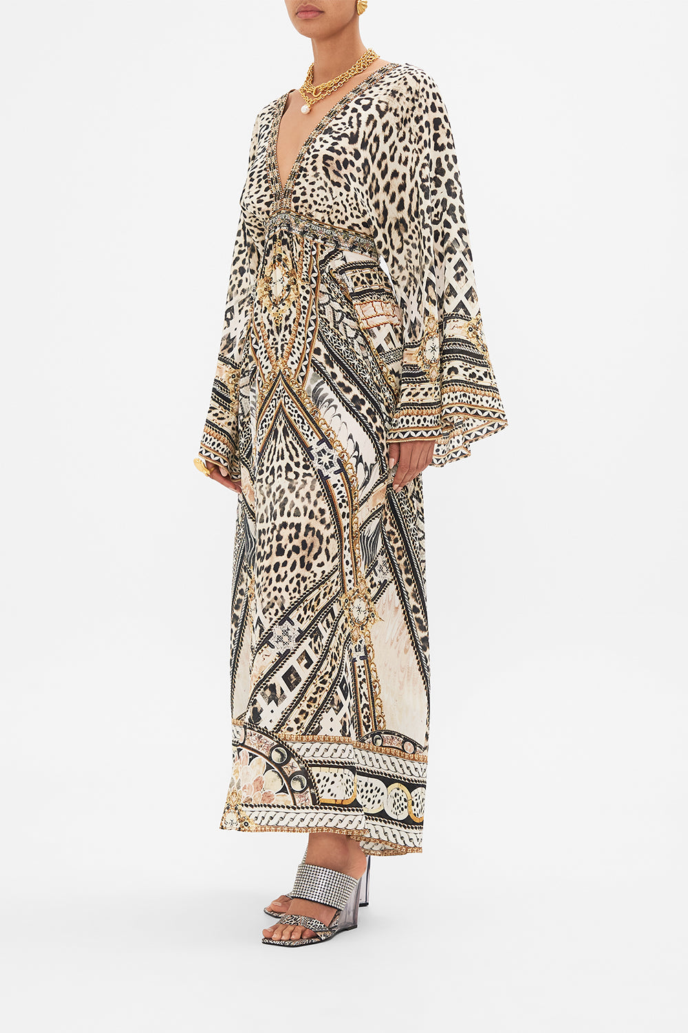 Gathered Kimono Dress, Mosaic Muse | CAMILLA AU – CAMILLA