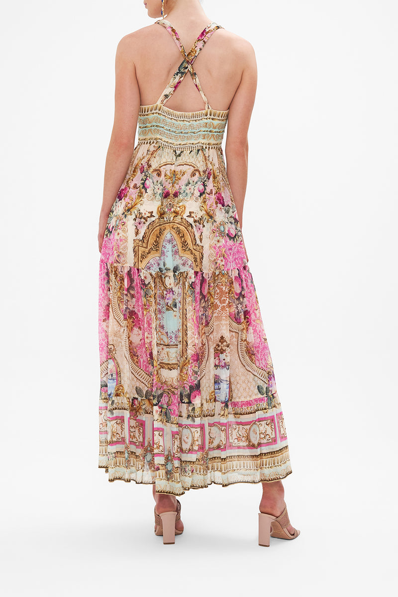 T Back Gathered Panel Dress, Call Of The Canal | CAMILLA AU – CAMILLA