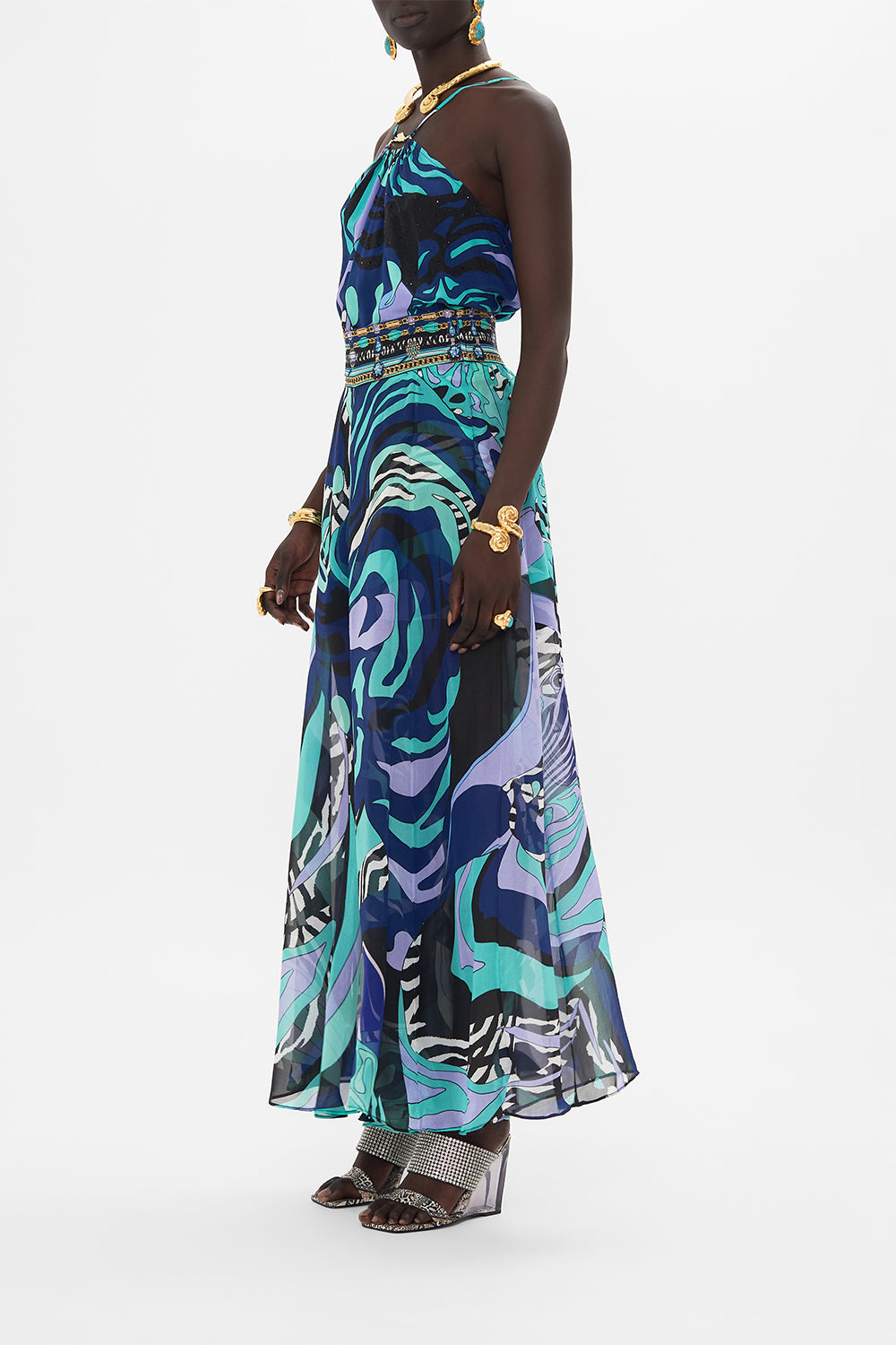 Sheer Wide Leg Pant, Vividly Venice | CAMILLA AU – CAMILLA