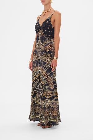 Button Front Strappy Dress, Masked Moonlight | CAMILLA AU – CAMILLA