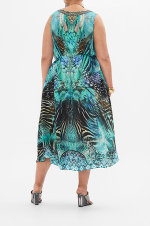 V Neck Racerback Dress, Azure Allure | CAMILLA AU – CAMILLA