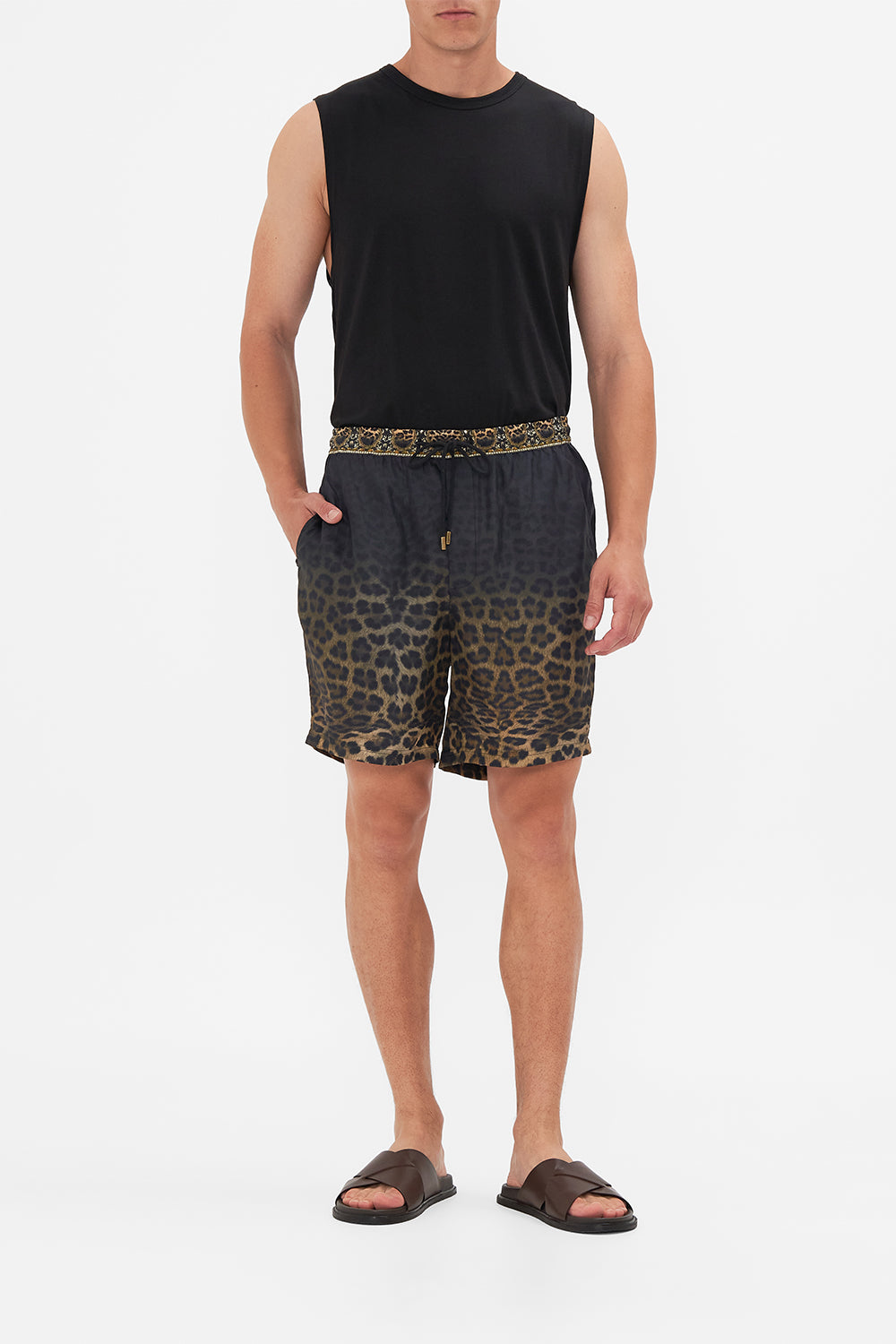 Relaxed Baggy Walk Short, Masked Moonlight | CAMILLA AU – CAMILLA