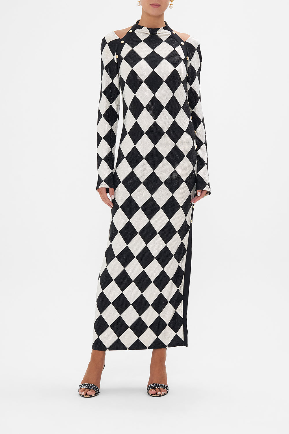 Cut Out Shoulder Jersey Dress, Duomo Dynasty | CAMILLA AU – CAMILLA