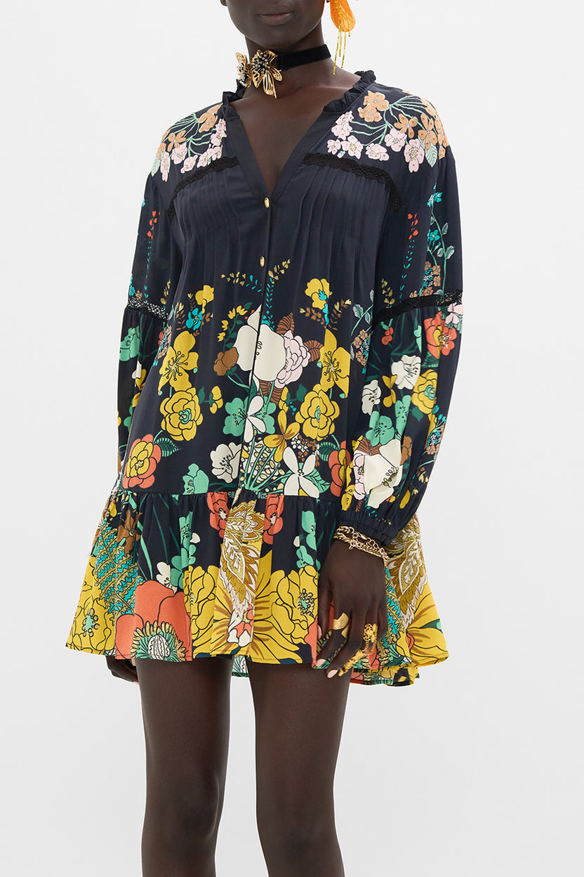 Pintuck Yoke Short Dress We Wore Folklore | CAMILLA AU – CAMILLA