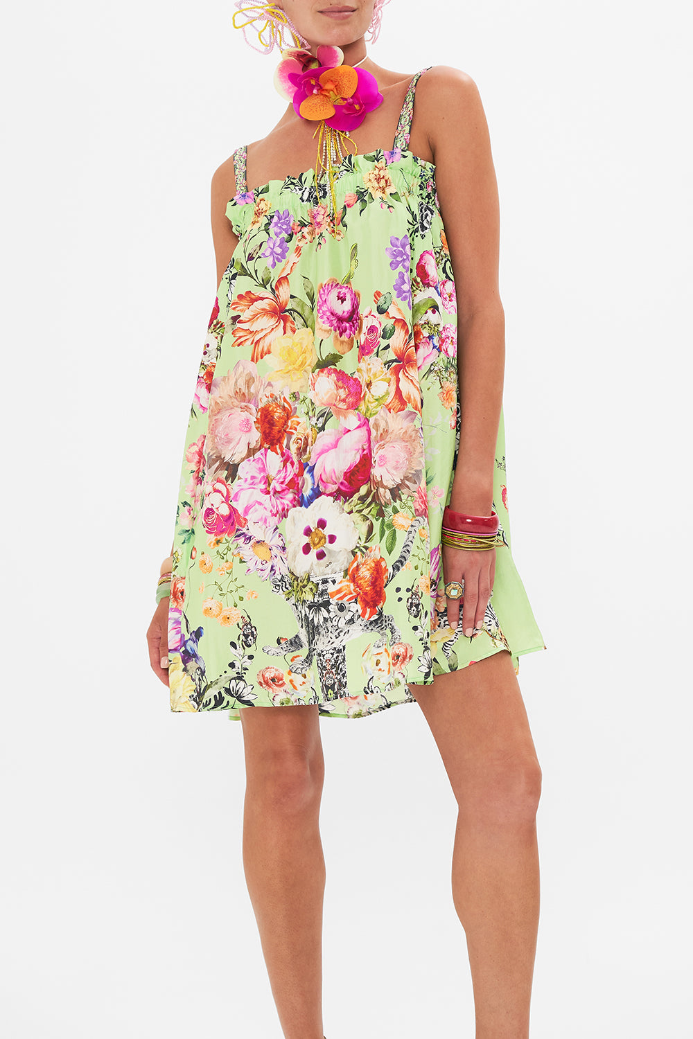 Wide Strap Short Sundress Porcelain Dream | CAMILLA AU – CAMILLA