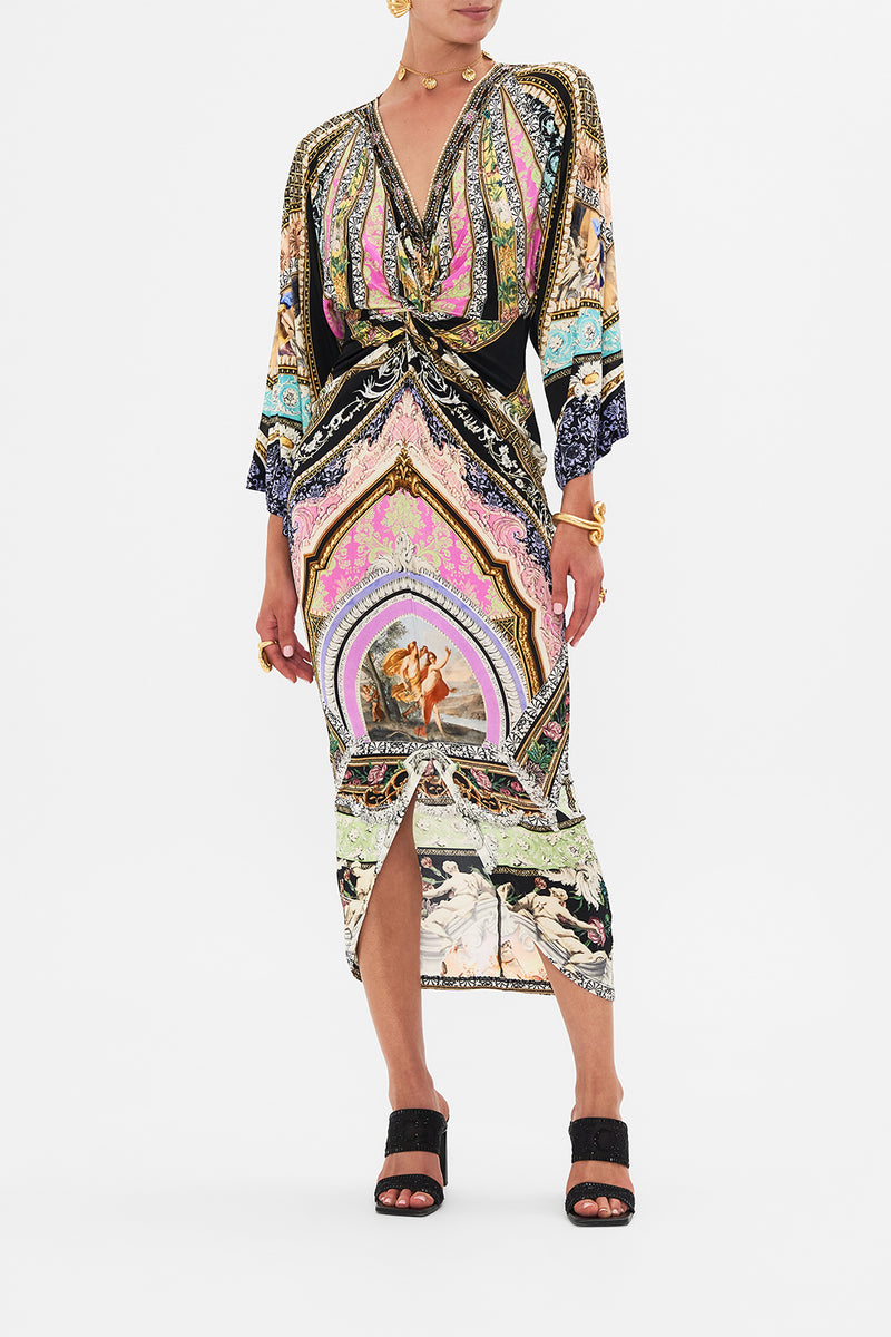 Long Split Front Twist Dress | CAMILLA AU – CAMILLA