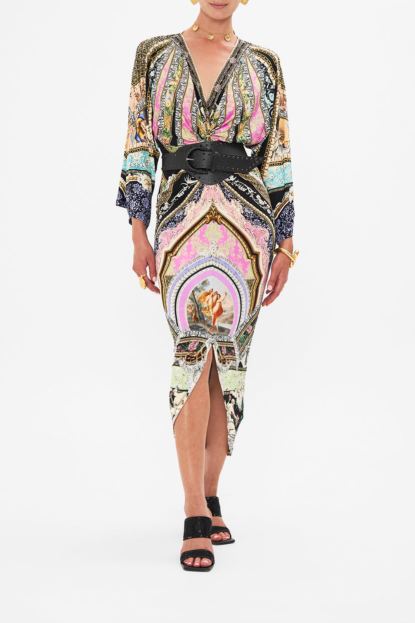 Long Split Front Twist Dress | CAMILLA AU – CAMILLA