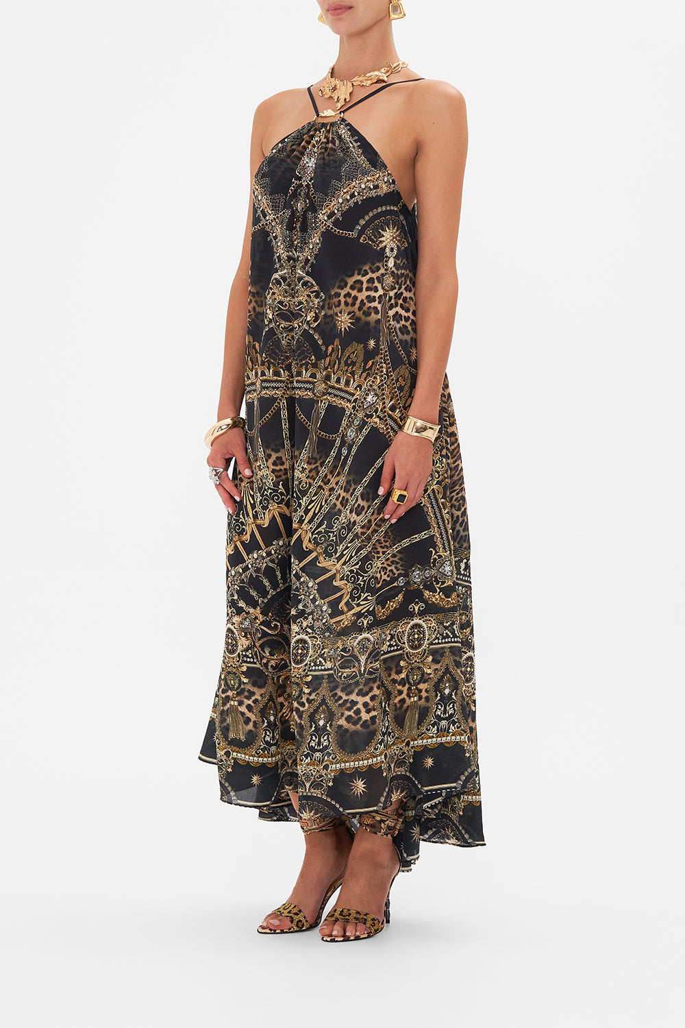 Gather Neck Halter Maxi Dress | CAMILLA AU – CAMILLA