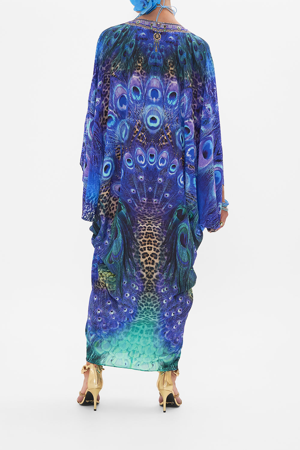 T Shape Long Kaftan Peacock Rock | CAMILLA AU – CAMILLA