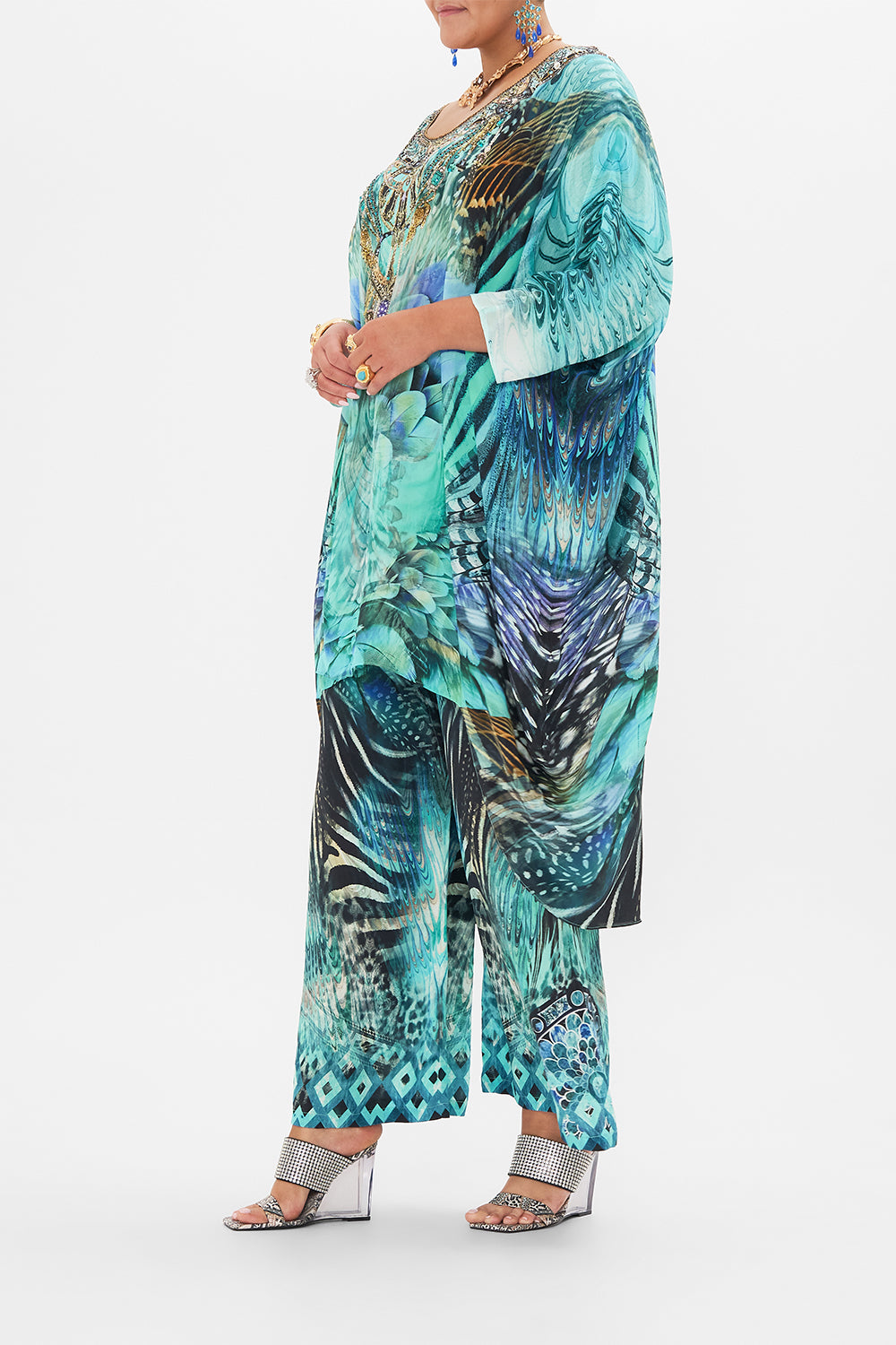 Scoop Back Hem Dress, Azure Allure | CAMILLA AU – CAMILLA