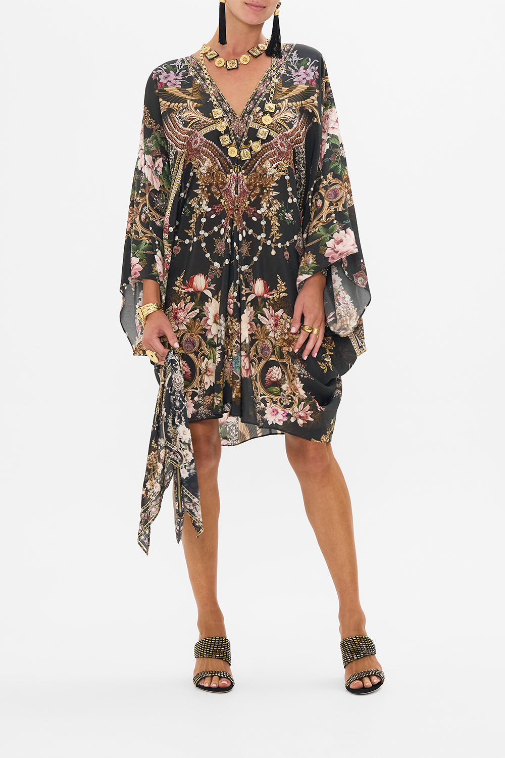The Dynasty Daze T Shape Short Kaftan| CAMILLA AU – CAMILLA