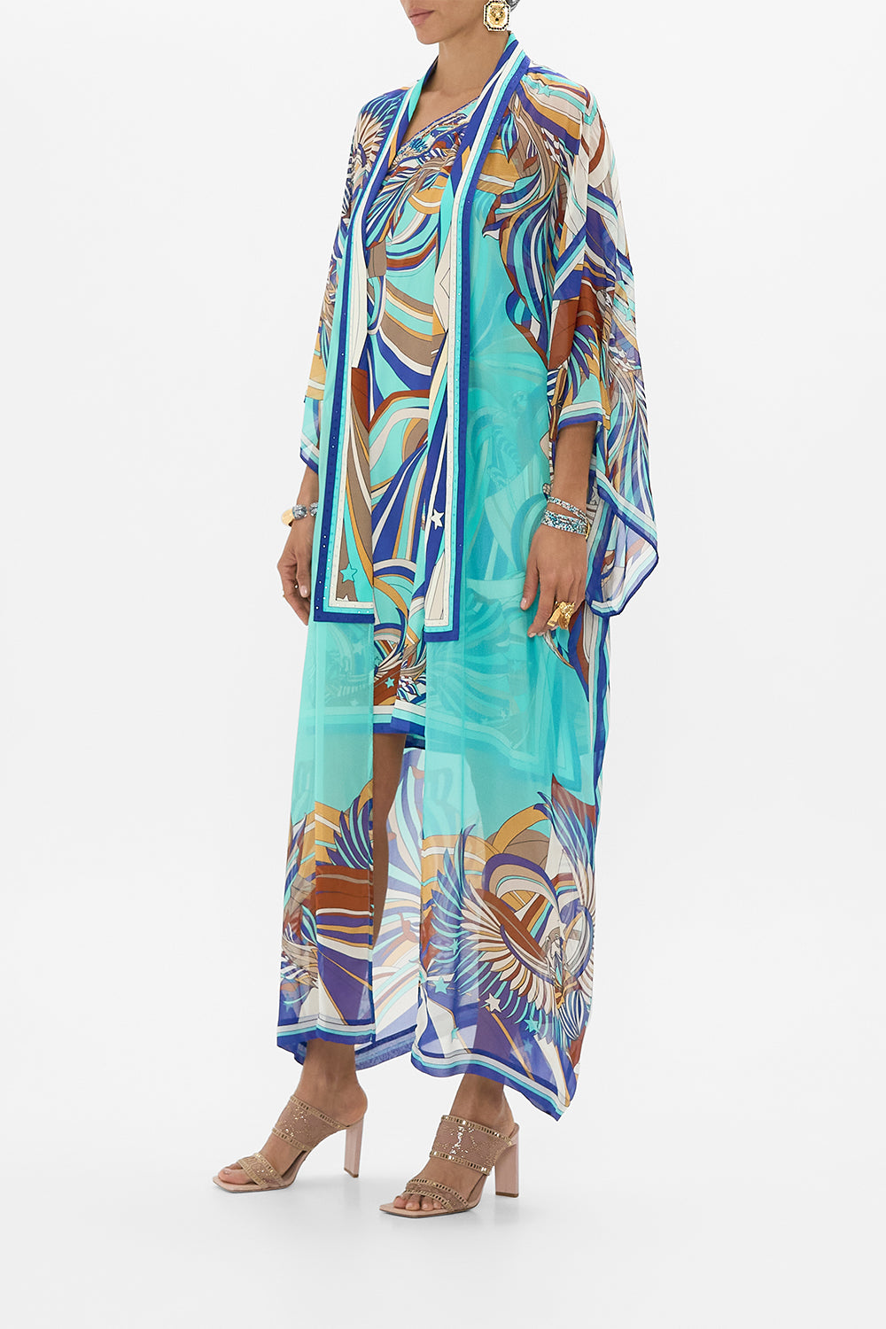 The Oasis Oracle Kimono Layer With Collar| CAMILLA AU – CAMILLA