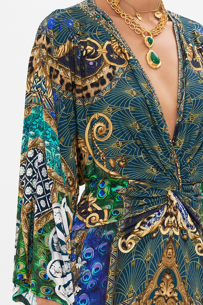 Long Split Front Twist Dress Fan Dance | CAMILLA AU – CAMILLA