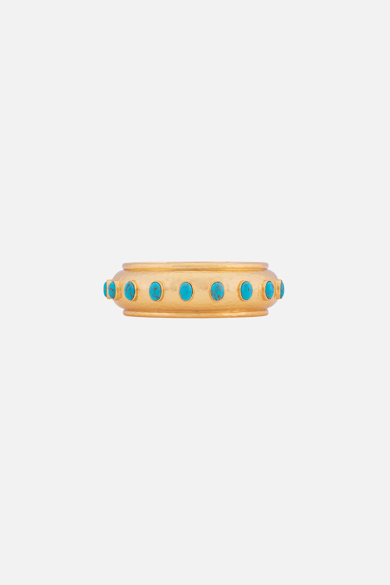 Ava Golden Turquoise Bangle, Multi | CAMILLA AU – CAMILLA