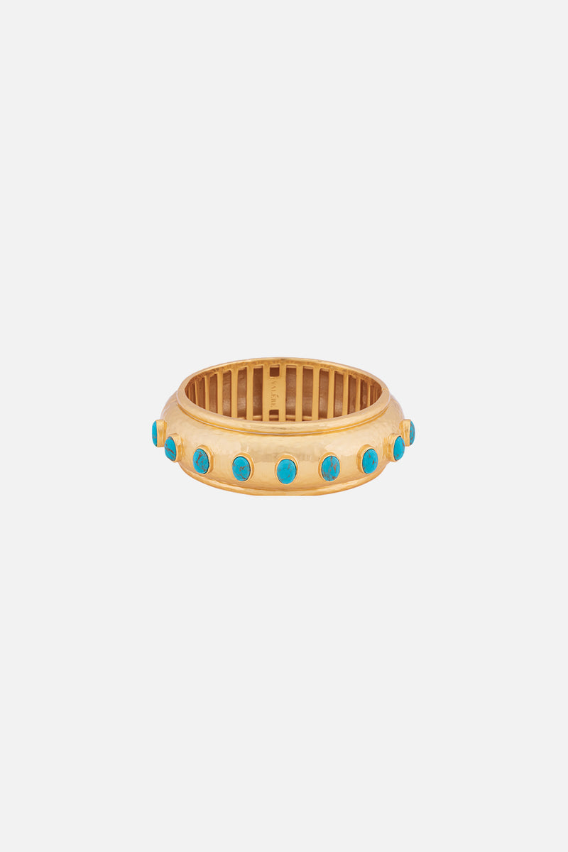 Ava Golden Turquoise Bangle, Multi | CAMILLA AU – CAMILLA