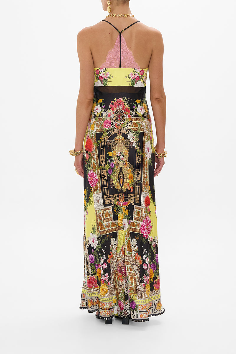 The Adorned In Alexandria Lace Splice Bias Long Dress | CAMILLA AU ...