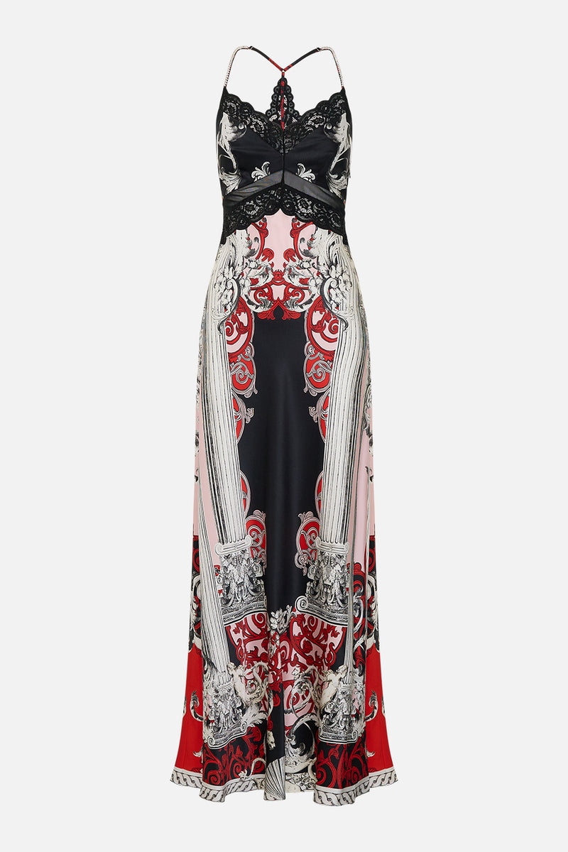 The Mark Of Medusa Lace Splice Bias Long Dress | CAMILLA AU – CAMILLA