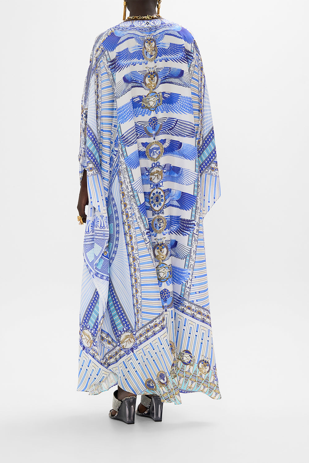 The Dancing With Daylight V Neck Kaftan With Front Welt Pockets ...