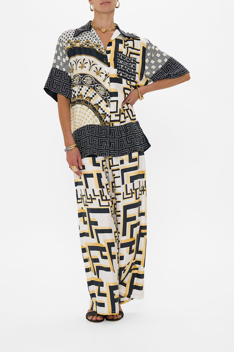 The Temples Of Dendara Oversized Shirt With Pocket | CAMILLA AU – CAMILLA