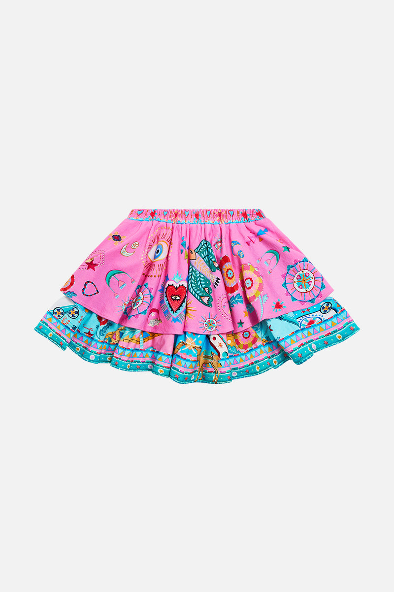 The Rainbow Roads Kids Mini Skirt With Elastic Waist 4-10 | CAMILLA AU ...