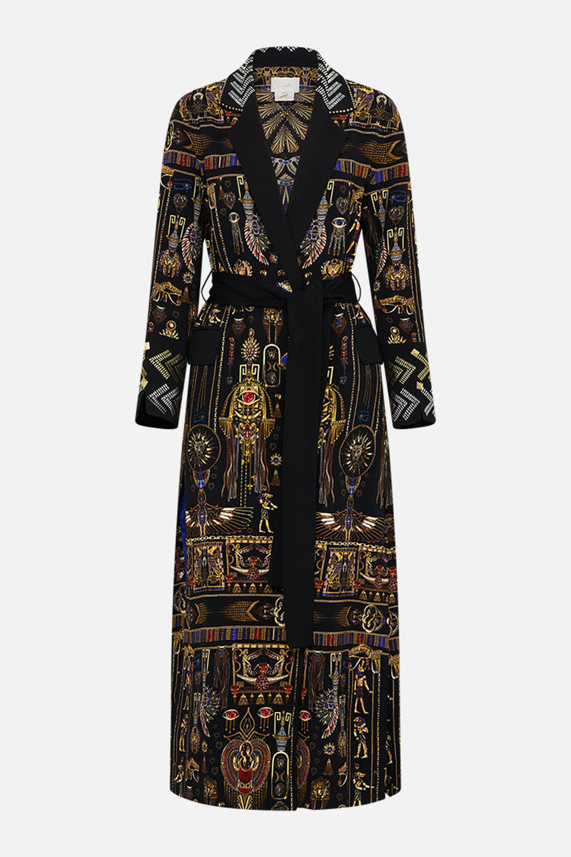 The Cartouche Kingdom Cuffed Short Side Split Coat| CAMILLA AU – CAMILLA