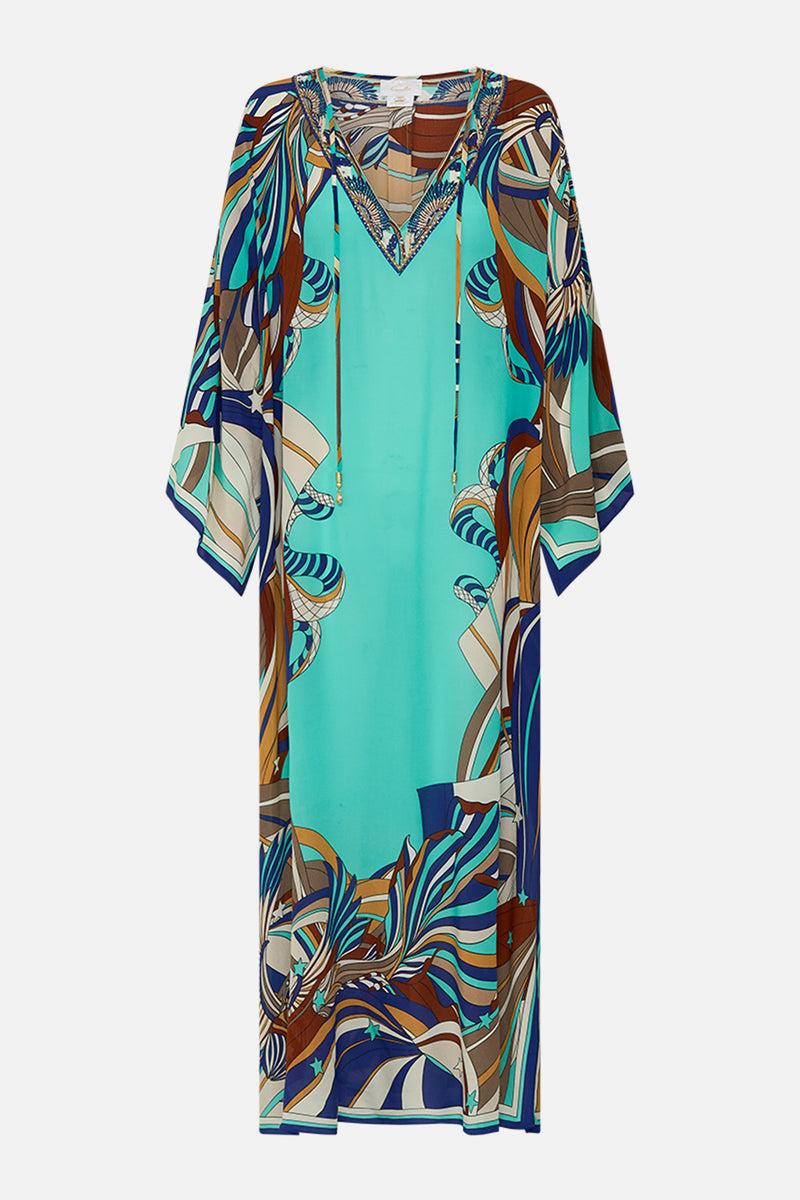 The Oasis Oracle V Neck Kaftan With Ties| CAMILLA AU – CAMILLA