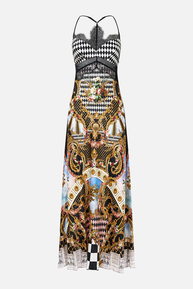 The Monarchy Mania Lace Splice Bias Long Dress | CAMILLA AU – CAMILLA