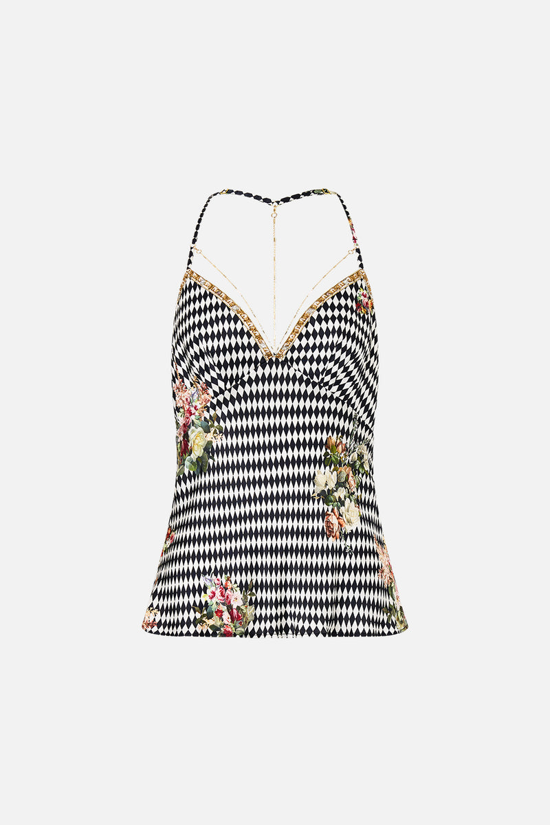 The Rococo Glow Chain Detail Bias Cami | CAMILLA AU – CAMILLA
