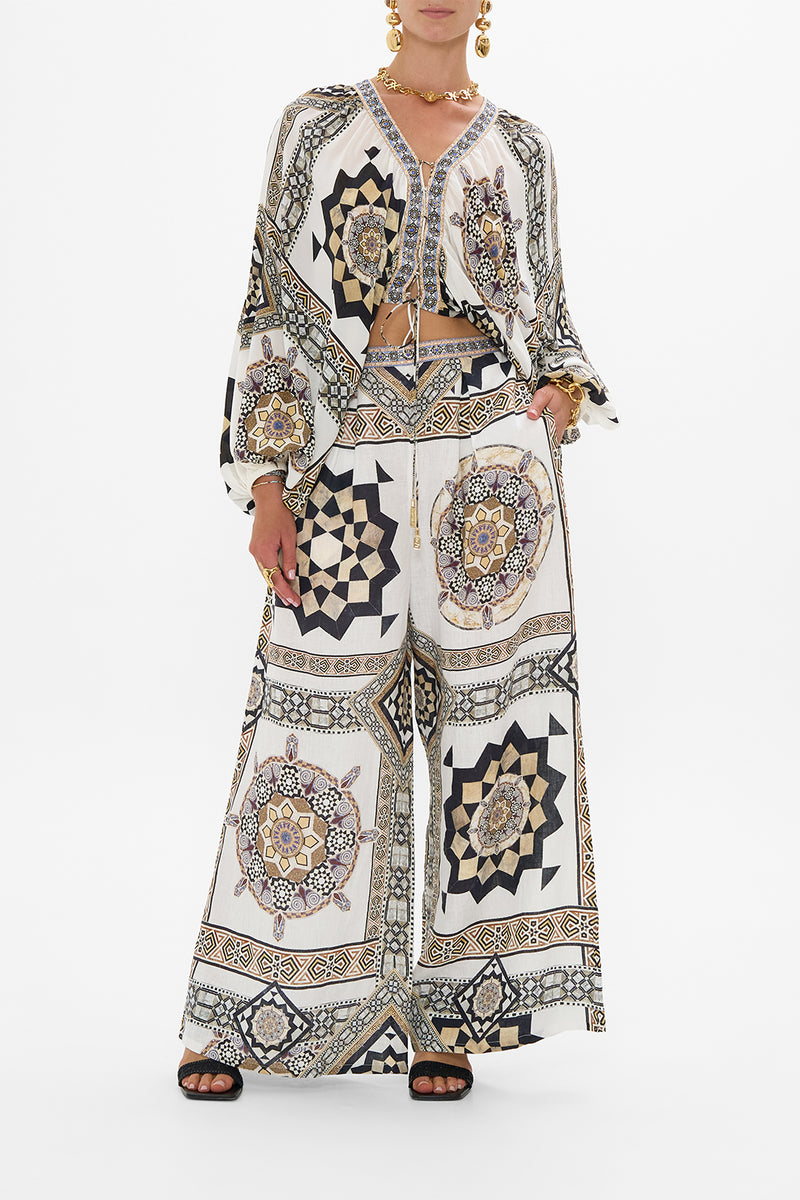 The Tile Style Tuck Front Pant | CAMILLA AU – CAMILLA