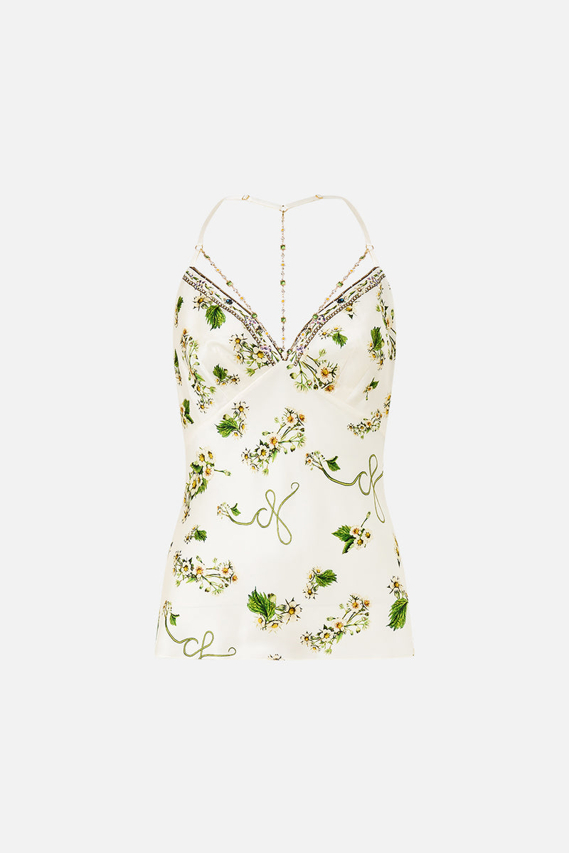 The Botanical Utopia Chain Detail Bias Cami | CAMILLA AU – CAMILLA