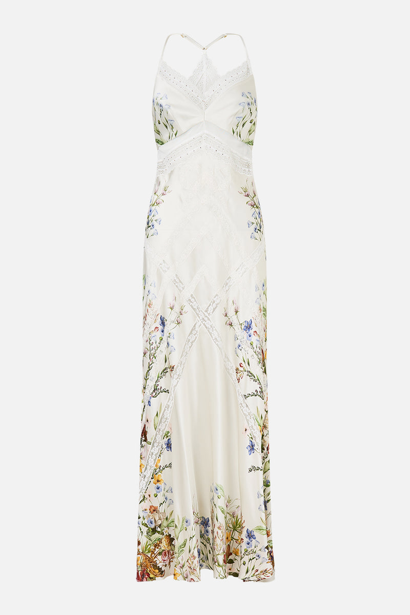 The Dressing Room Drama Lace Splice Bias Long Dress | CAMILLA AU – CAMILLA