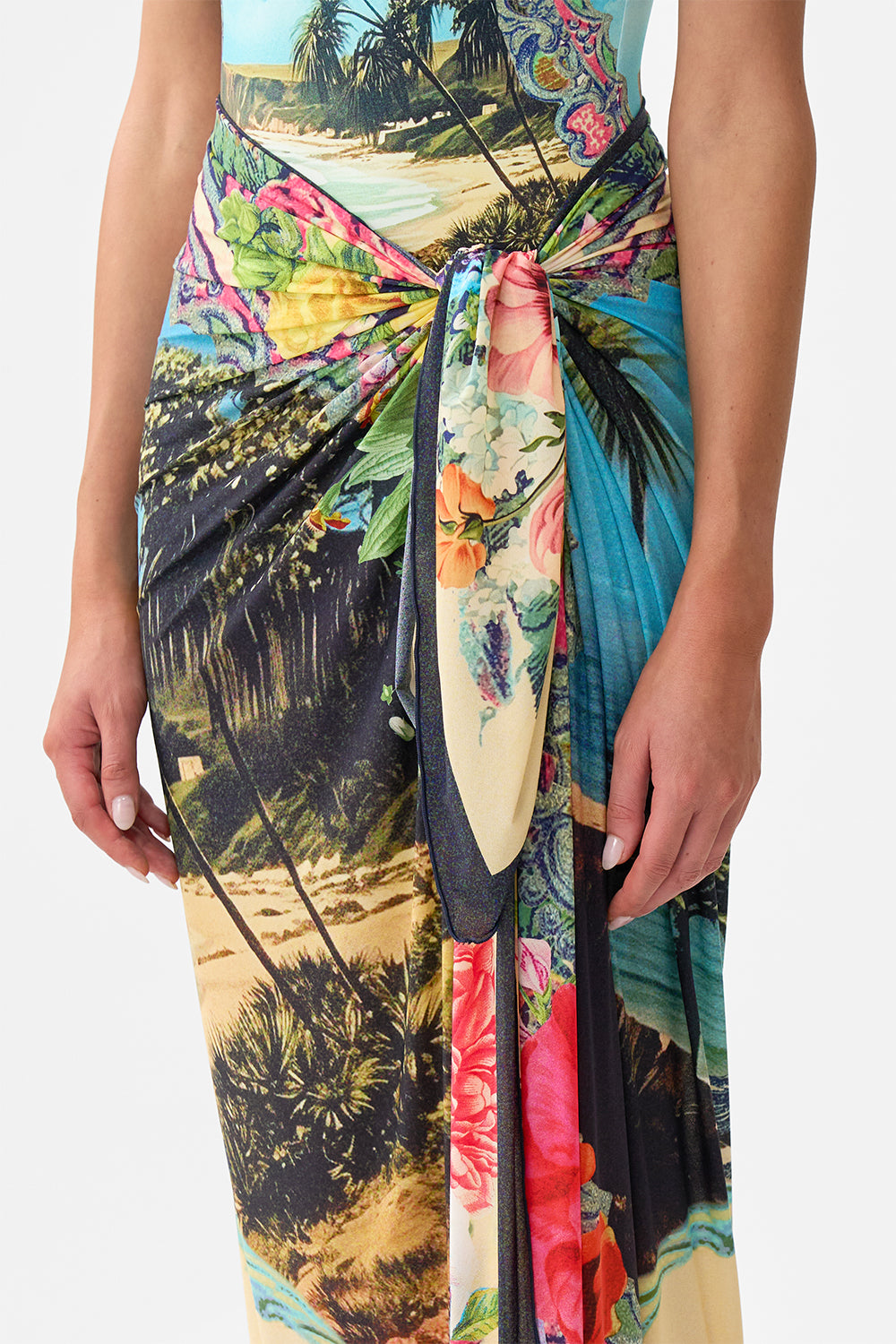 The Bathing Bombshell Long Sarong | CAMILLA AU – CAMILLA