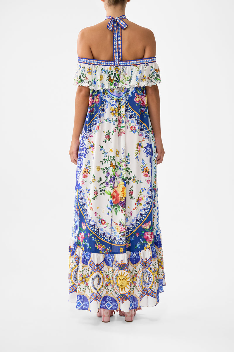 The Tiles Darls Off Shoulder Shaped Hem Dress | CAMILLA AU – CAMILLA