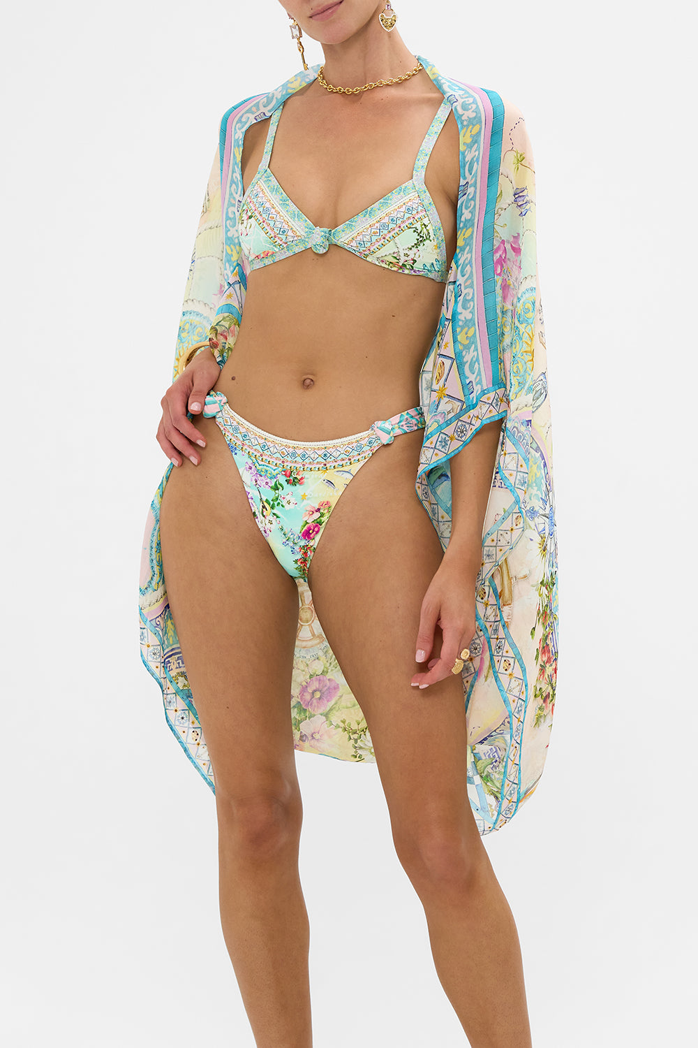 The Just Coasting Silk Chiffon Shrug | CAMILLA AU – CAMILLA