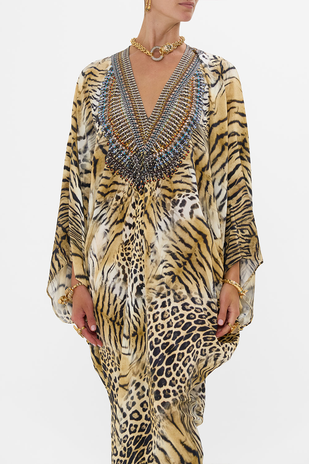 The Jaguar T Shape Long Kaftan | CAMILLA AU – CAMILLA