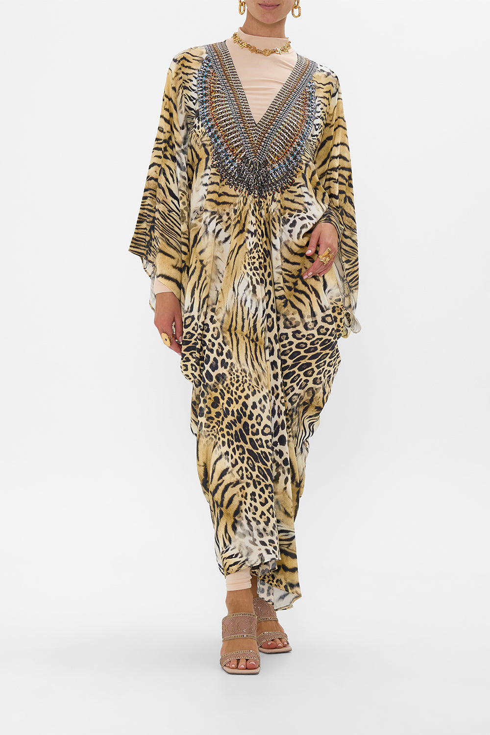 The Jaguar T Shape Long Kaftan | CAMILLA AU – CAMILLA